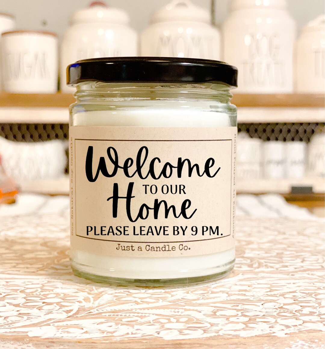 Welcome Candle Please Leave by Nine New Home Gift Housewarming Gift ...