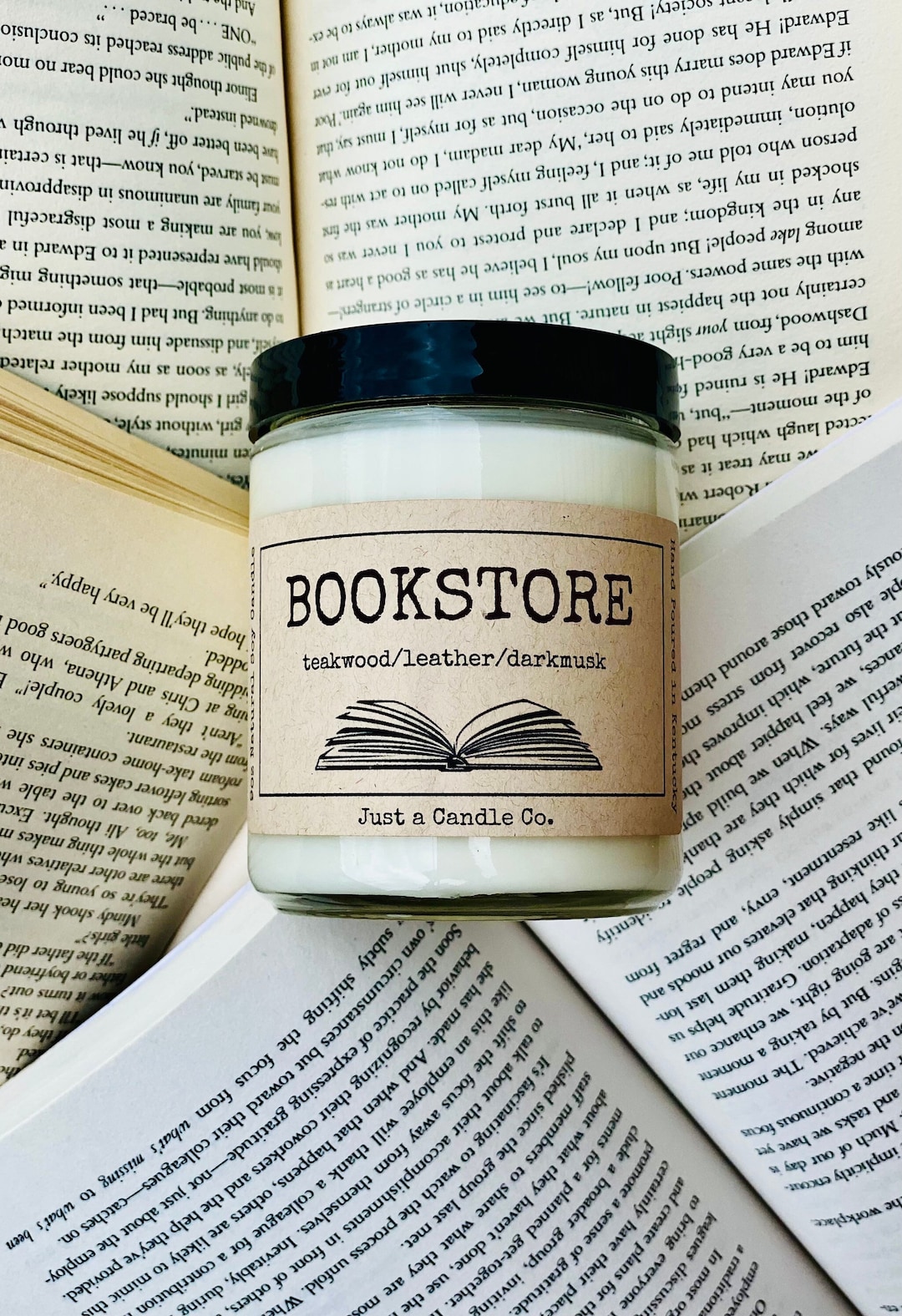 Bookstore Candle Book Candle Library Scented Soy Candle Book Lover ...