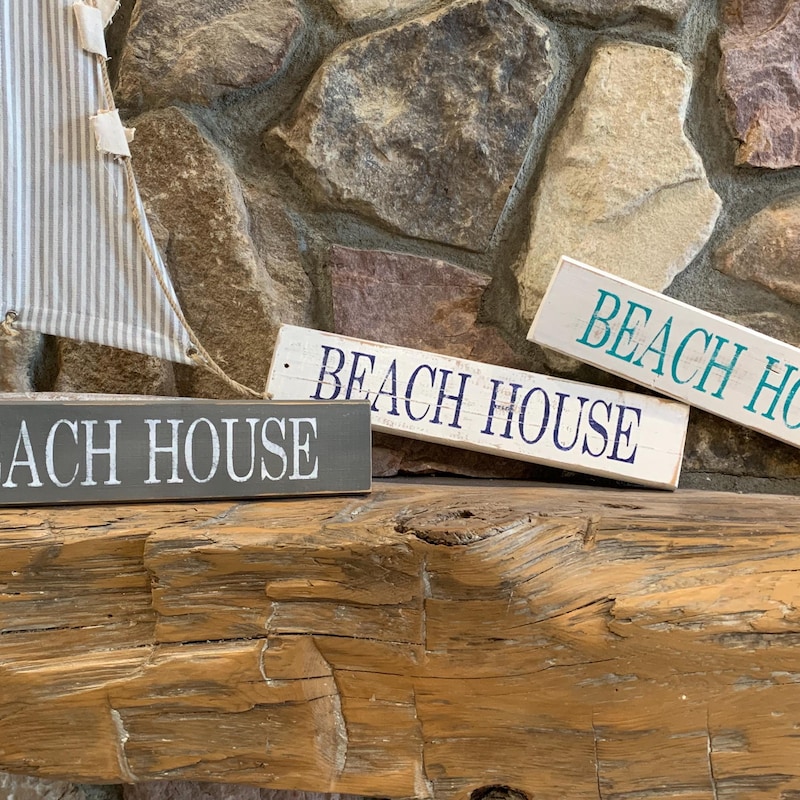 Weathered Beach Sign - Etsy