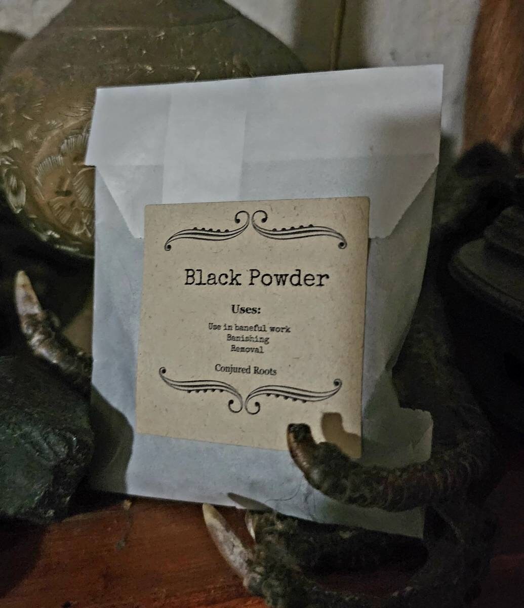 Hoodoo Black Powder Hexing Baneful - Etsy