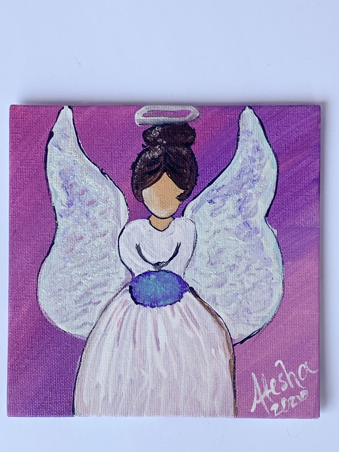 Angel Gift Card Holder, Hand Painted Card, Party Favors, Money Holder ...