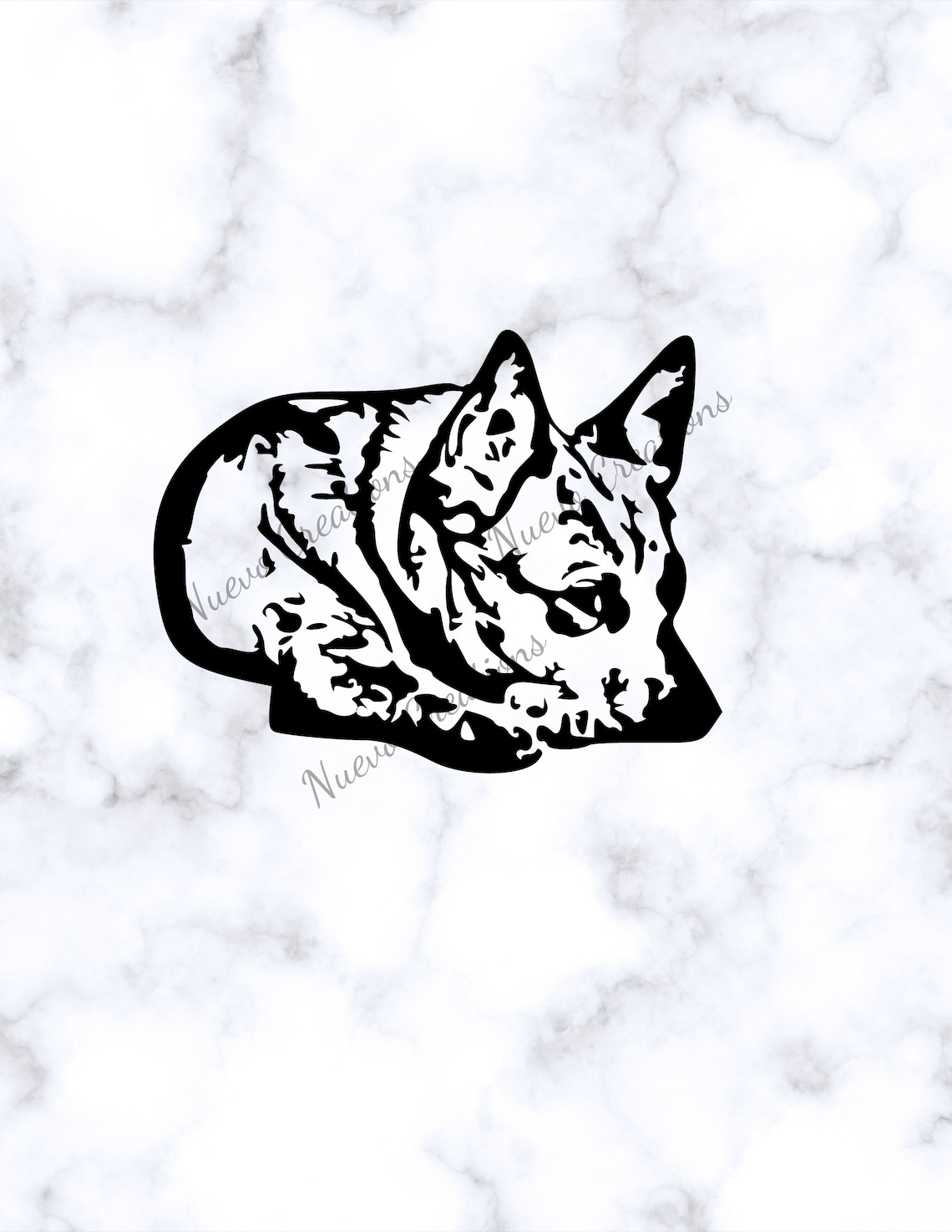 Heeler SVG/ PNG/ JPEG / Australian Cattle Dog / Digital Cut File ...