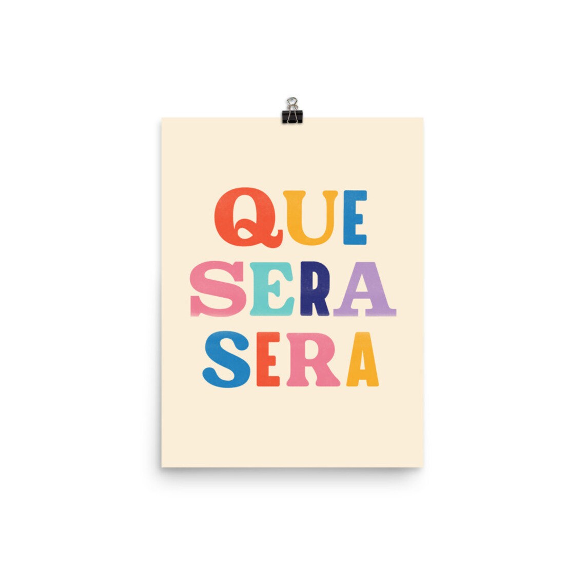 Quote Print Que Sera Sera French Poster Gift Idea - Etsy