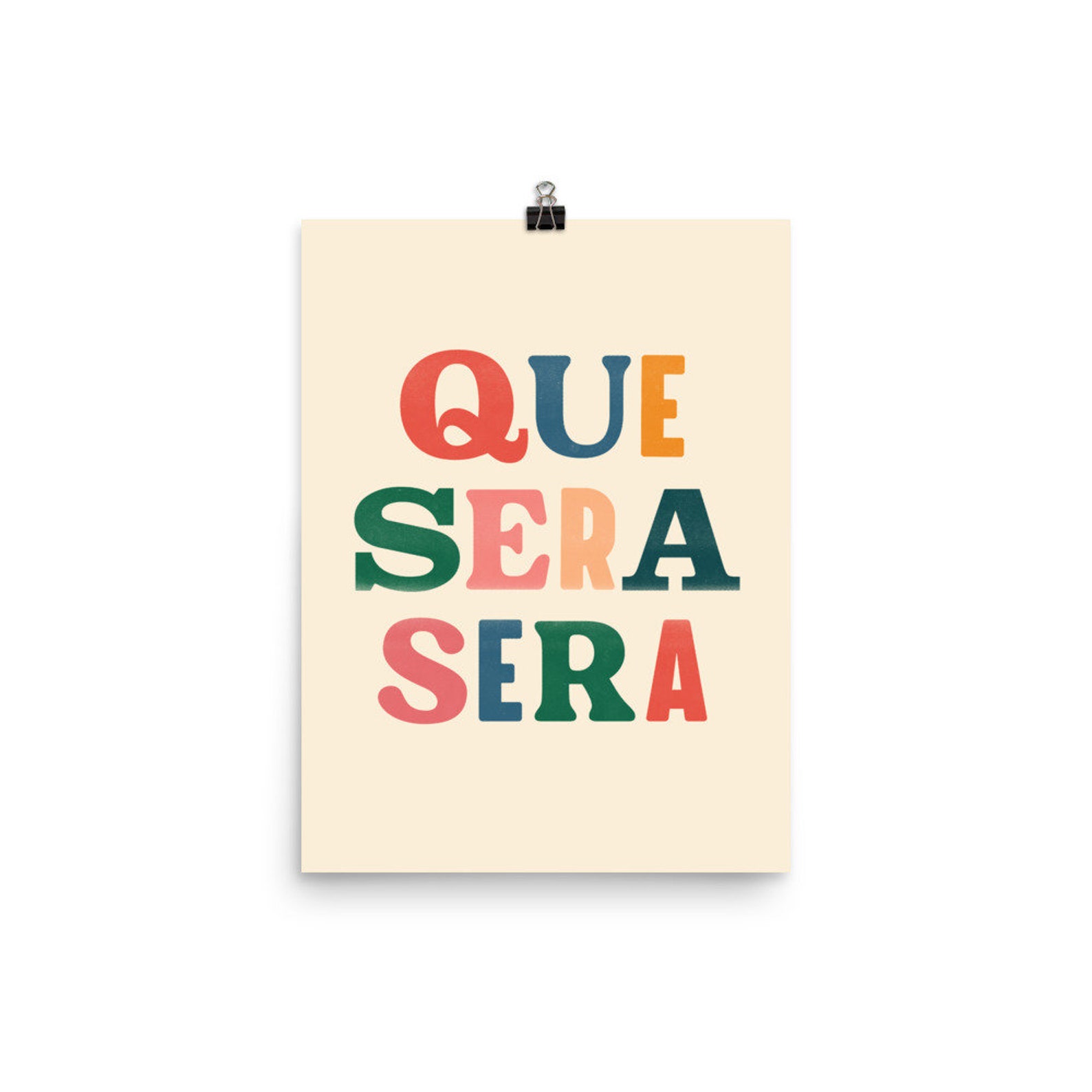 Quote Print Que Sera Sera French Poster Gift Idea - Etsy