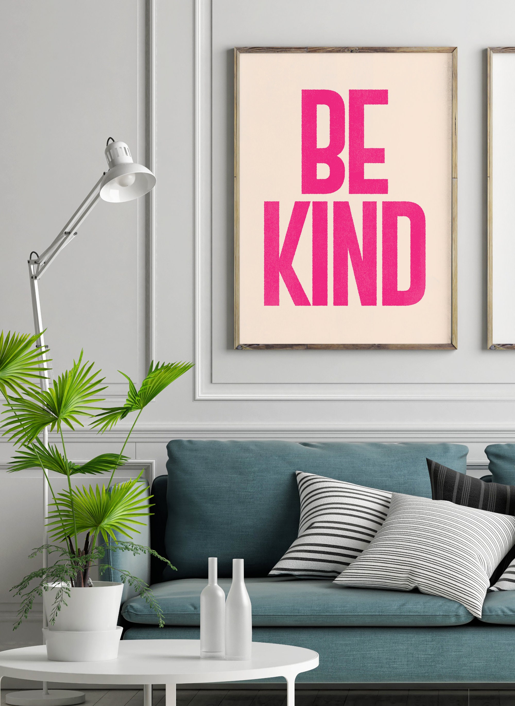 Inspirational Quote Be Kind Print Typography Poster | Etsy