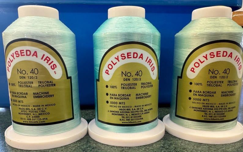 Embroidery Thread #40 / 5,500yds / IRIS Brand - Selections of Blue - Etsy