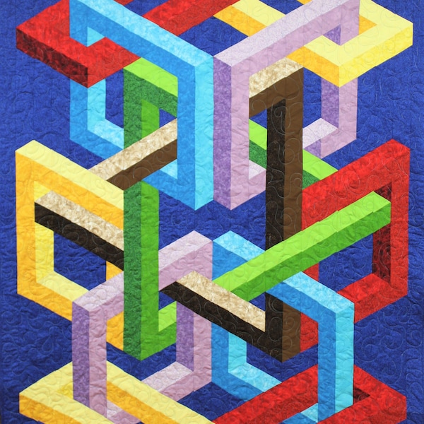 Optical Illusion Quilt Pattern - Etsy