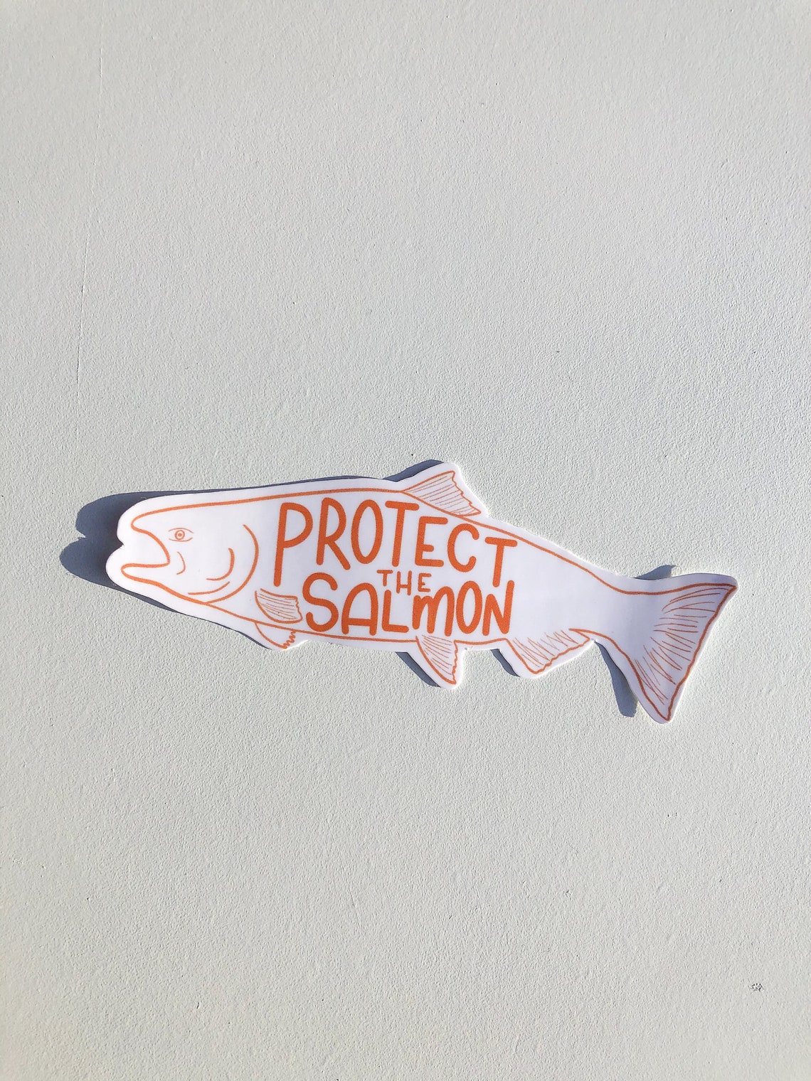 Save the Salmon Sticker // Save the Salmon Decal // Vinyl | Etsy
