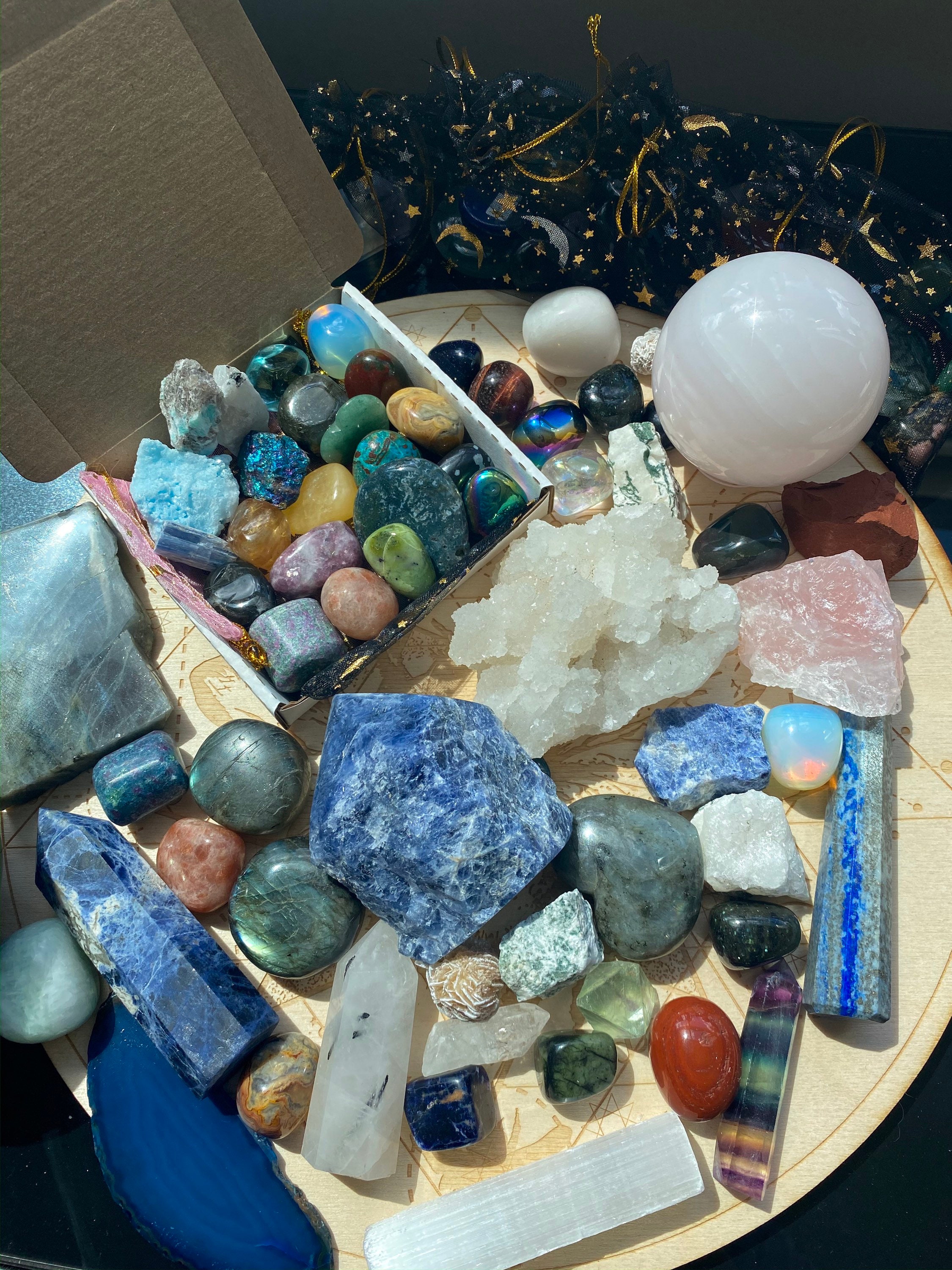 Large crystal mystery box / crystal mystery bag / crystal | Etsy