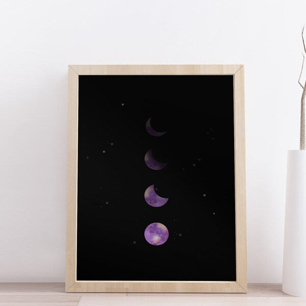 Moon Poster - Etsy