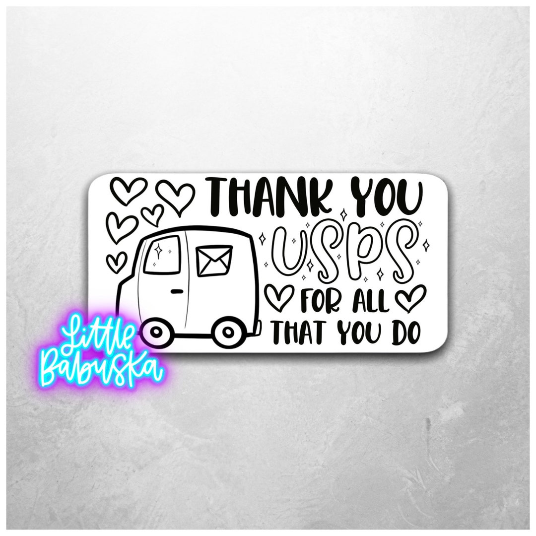 USPS Thank You Stickers/ Packaging Stickers/ Thank You Labels - Etsy
