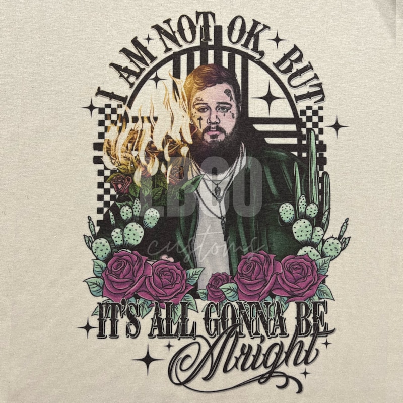 Jelly Roll Shirts I Am Not Ok - Etsy