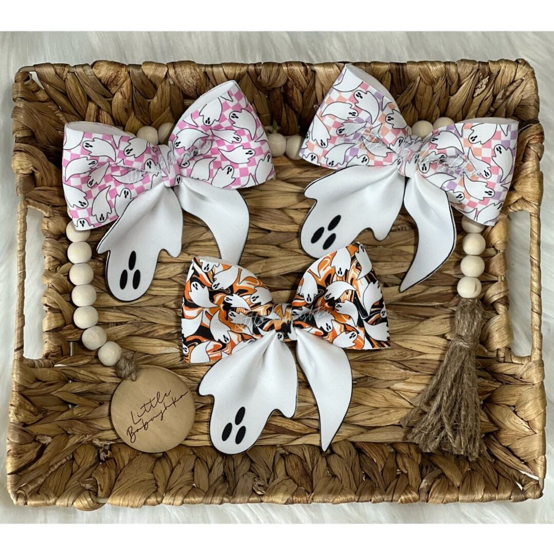 Halloween Ghost Bow/ Custom Puff Bow/ Custom Bow/ Bows for Girls ...