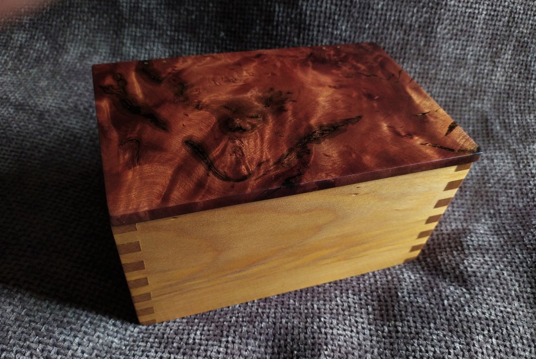 Kauri Box With Tawhairaunui NZ Red Beech Burl Lid - Etsy Australia