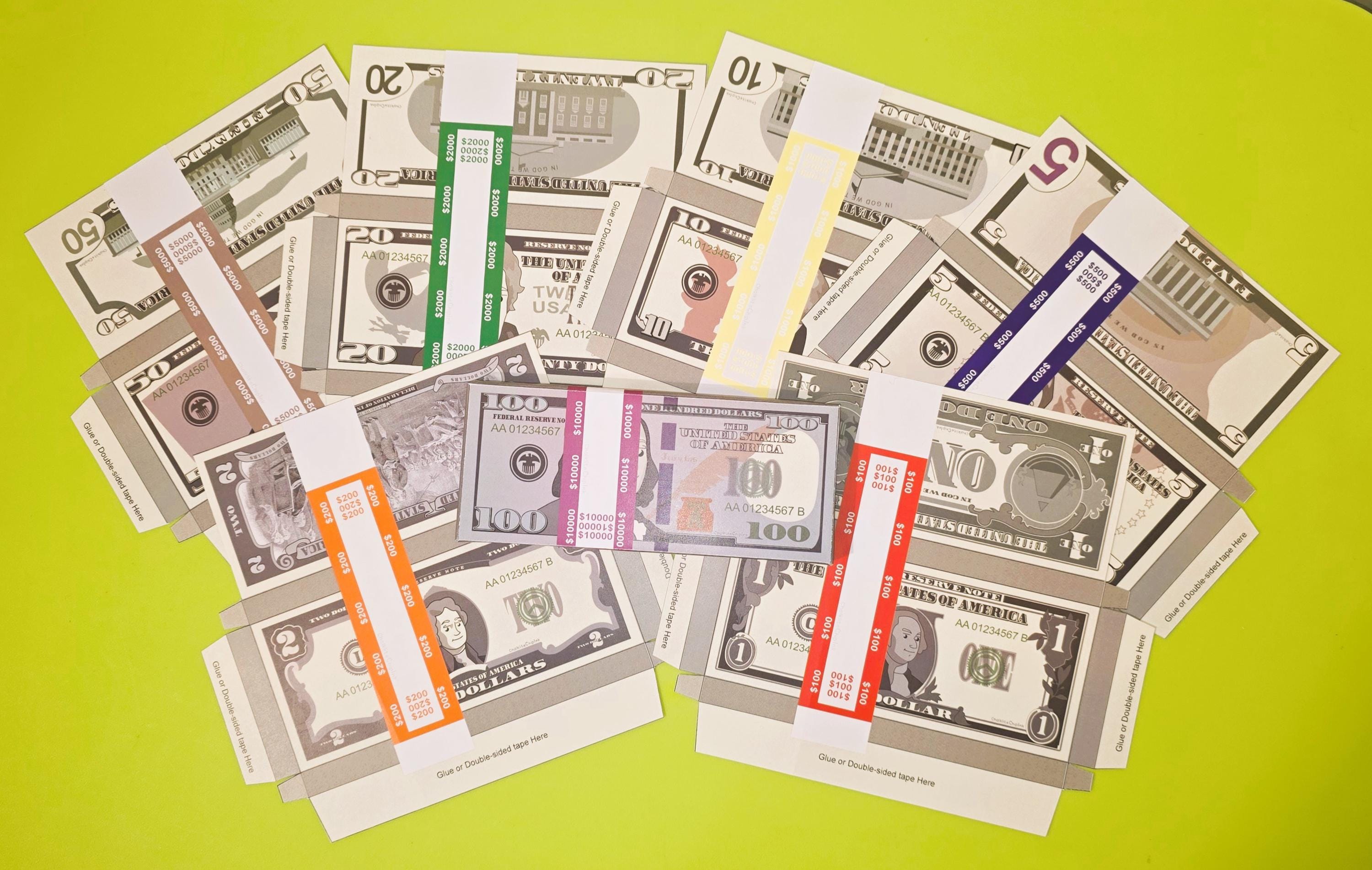Printable Realistic Play Money - US Bills and Coins Full Set - for ...