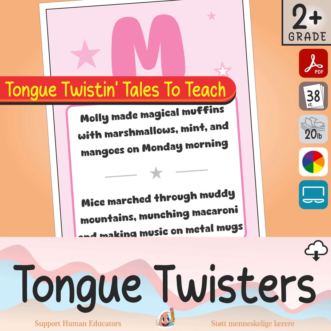 A-Z Tongue Twisters – Printable Phonics Game (digital Download) - Etsy UK