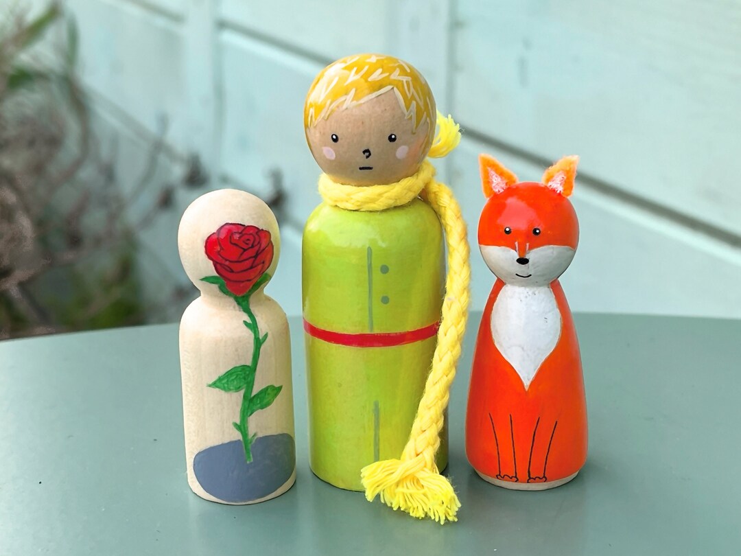 Hand-painted Peg Dolls Inspired by Le Petit Prince /the Little Prince ...