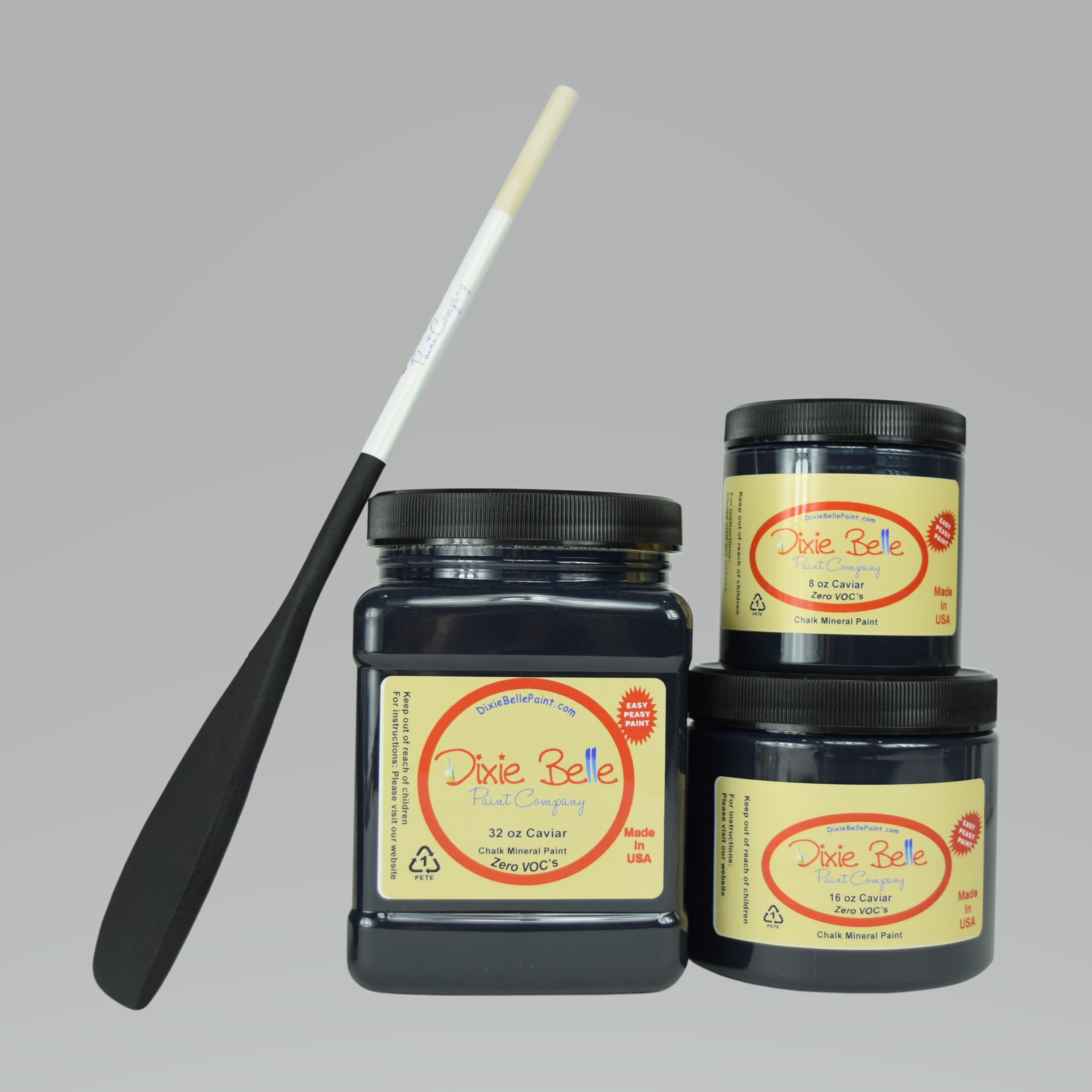 Dixie Belle Caviar Chalk Mineral Paint. Matte Black Furniture, Decor ...