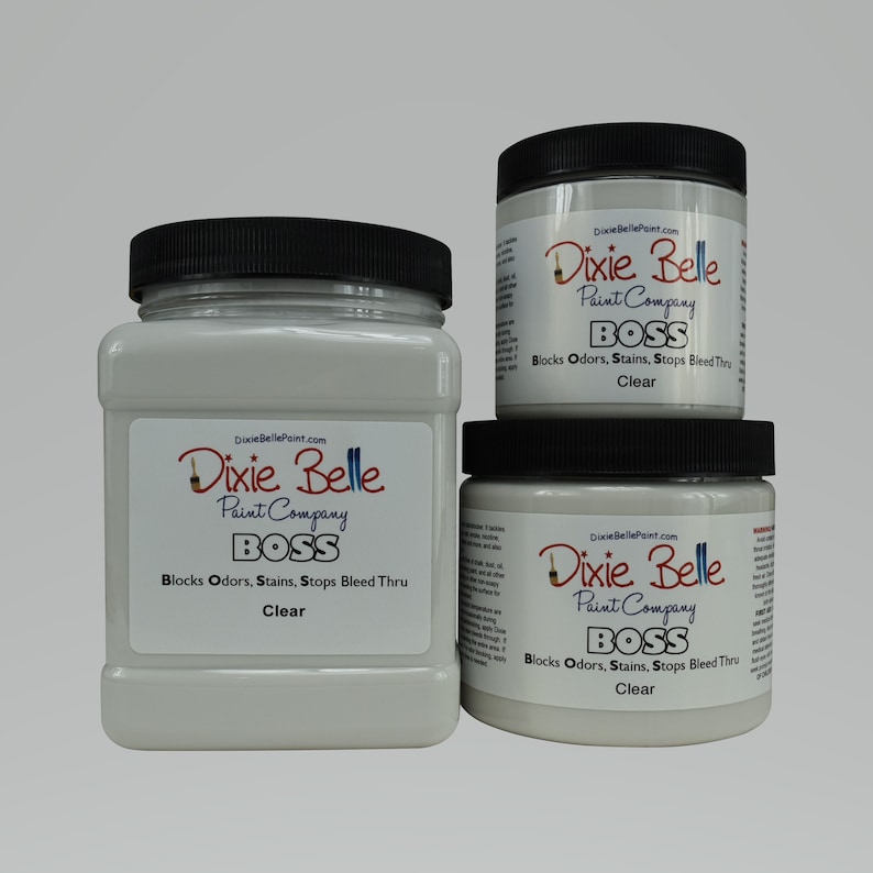Dixie Belle BOSS Clear. Odor, Stain, Bleed Through Primer. Paint Primer ...