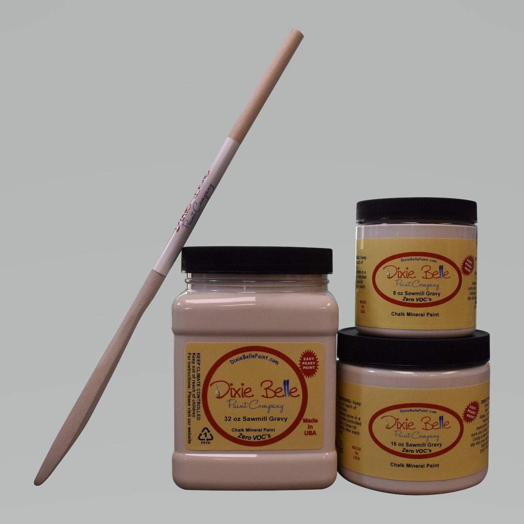 Dixie Belle Sawmill Gravy Chalk Mineral Paint. Light Brown Furniture ...