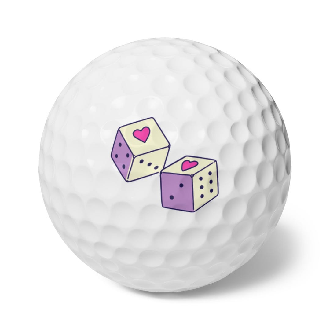 Golf Balls, Dice Good Luck Retro Cute Golf Gift , Lucky Golf Balls Set ...