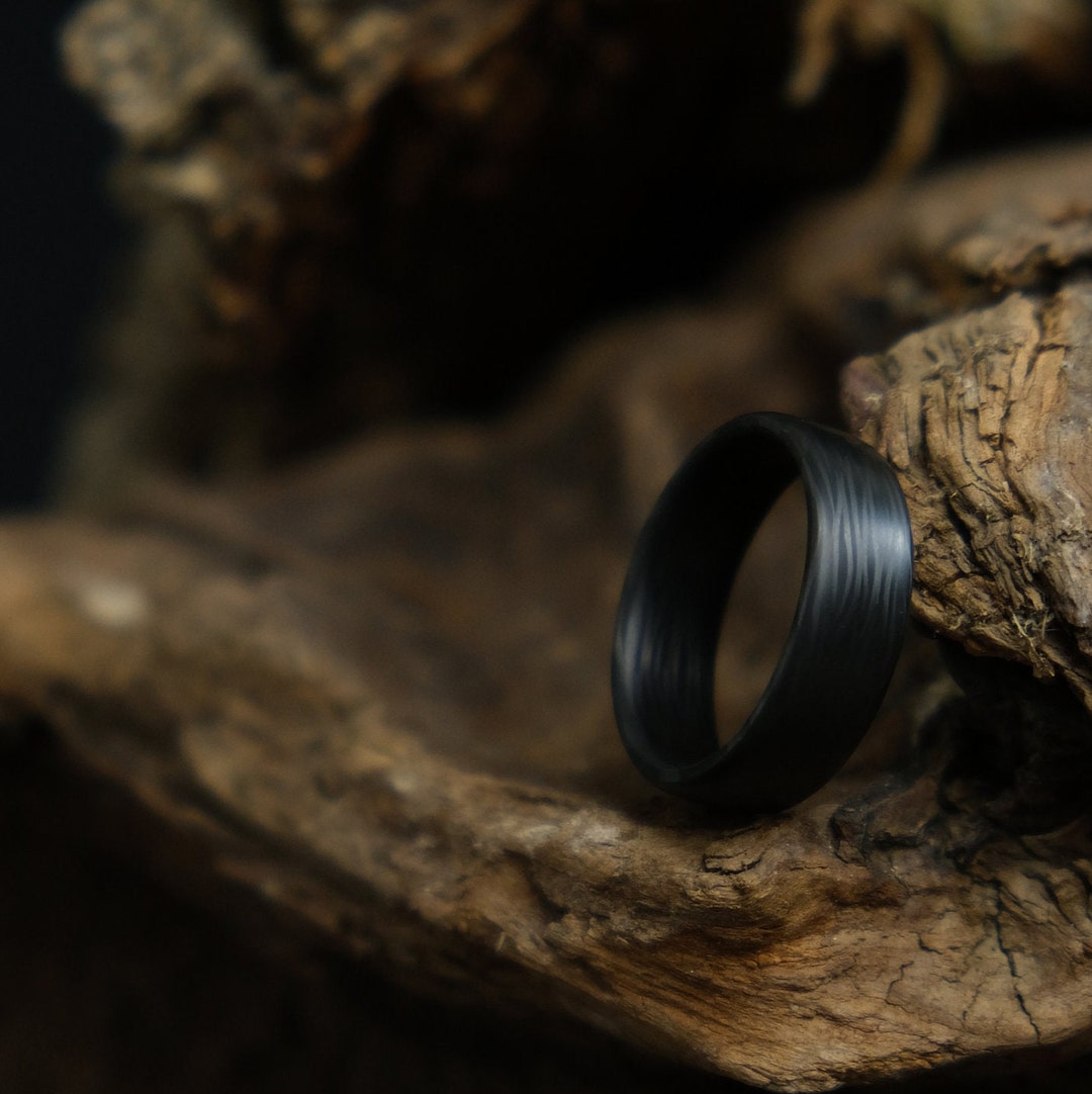 Carbon Fiber Ring Carbon Ring Carbon Fiber Mens Ring Handmade Jewelry ...