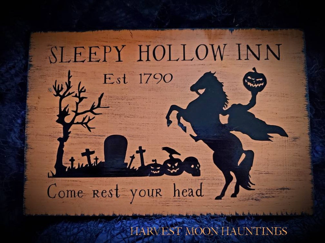 Sleepy Hollow Inn Sign 10x7x .25 Inch - Etsy