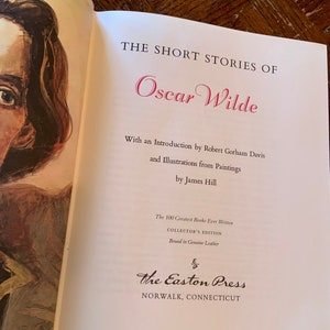Oscar Wilde Short Stories First Edition Easton Press Leather Book ...
