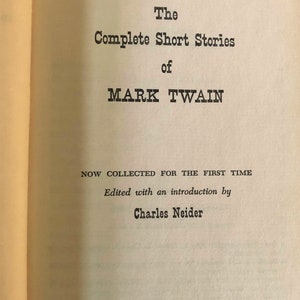 The Short Stories of Mark Twain 1950s Edition Vintage Book - Etsy