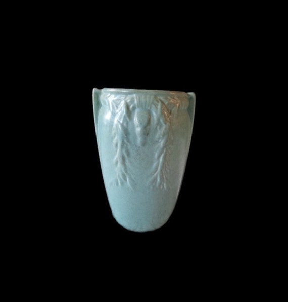 Rumrill Pottery Vase Aqua Matte C. 1930s | Etsy