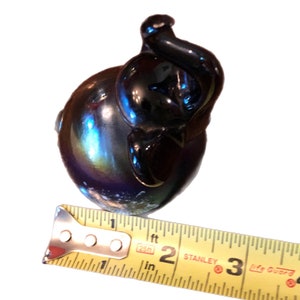 Penco Iridescent Art Glass Elephant Vintage - Etsy