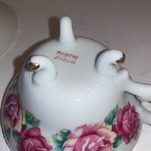 Japanese China Tea Cup & Saucer—roses Gold—vintage - Etsy