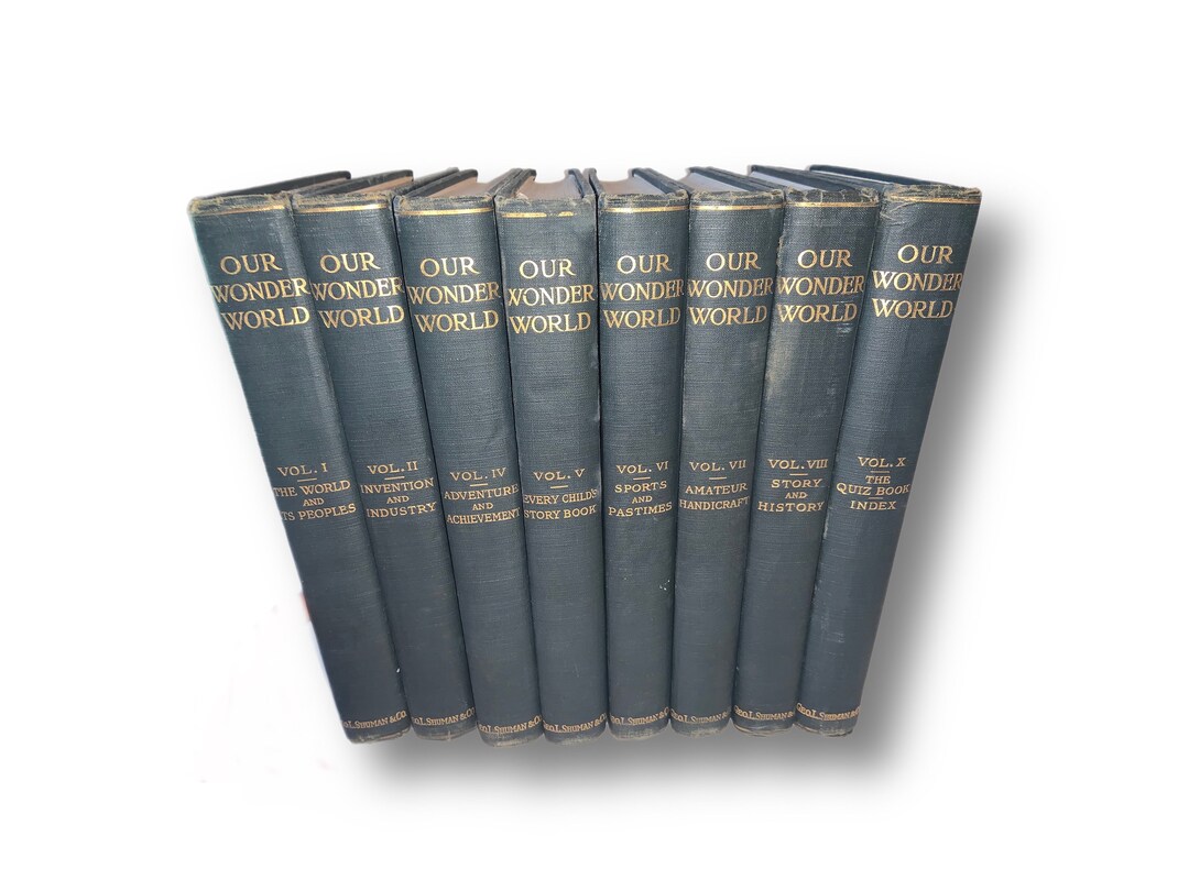 Our Wonder World Books Set of Eight Books 1914 Antique Books - Etsy