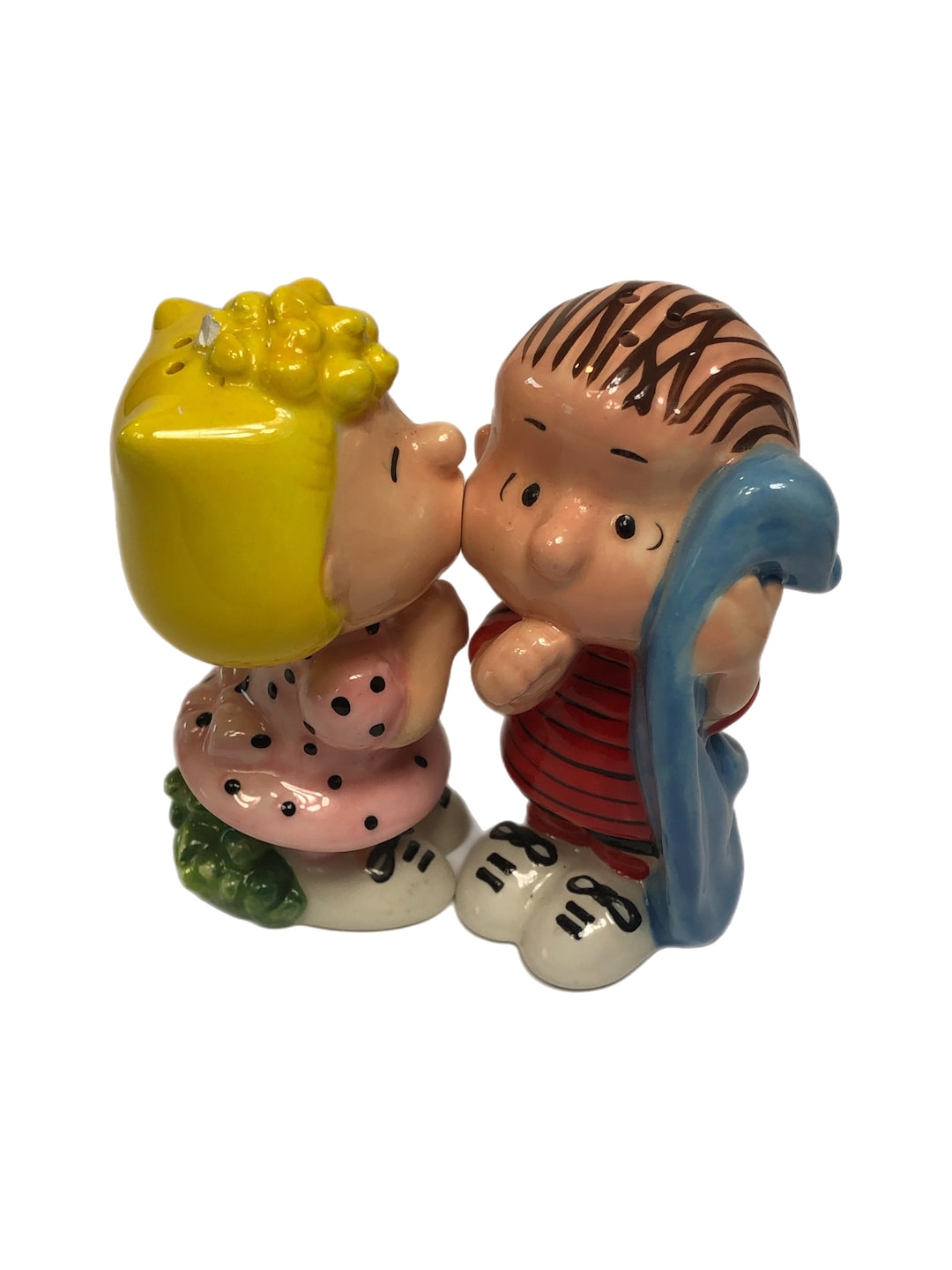 Ceramic Peanuts Linus Sally Salt & Pepper Shaker Set Vintage - Etsy