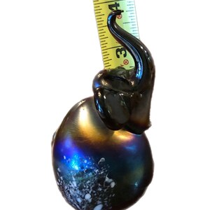 Penco Iridescent Art Glass Elephant Vintage - Etsy