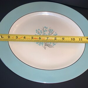 Sevron Midcentury China Platter 13” 1950s Blue Lace MCM Vintage - Etsy