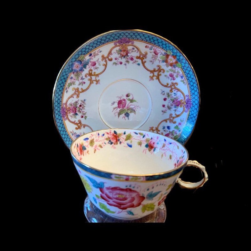 Turquoise Tea Cup - Etsy