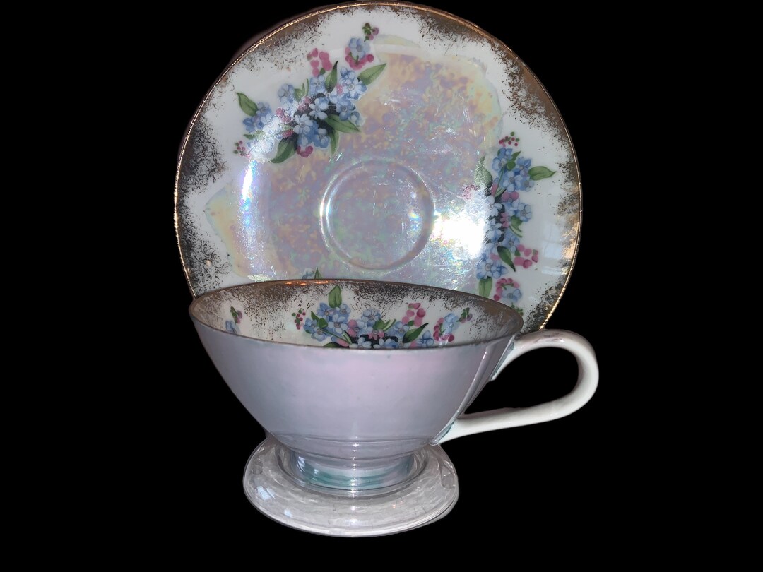 Wales China Tea Cup & Saucer—lusterware - Etsy