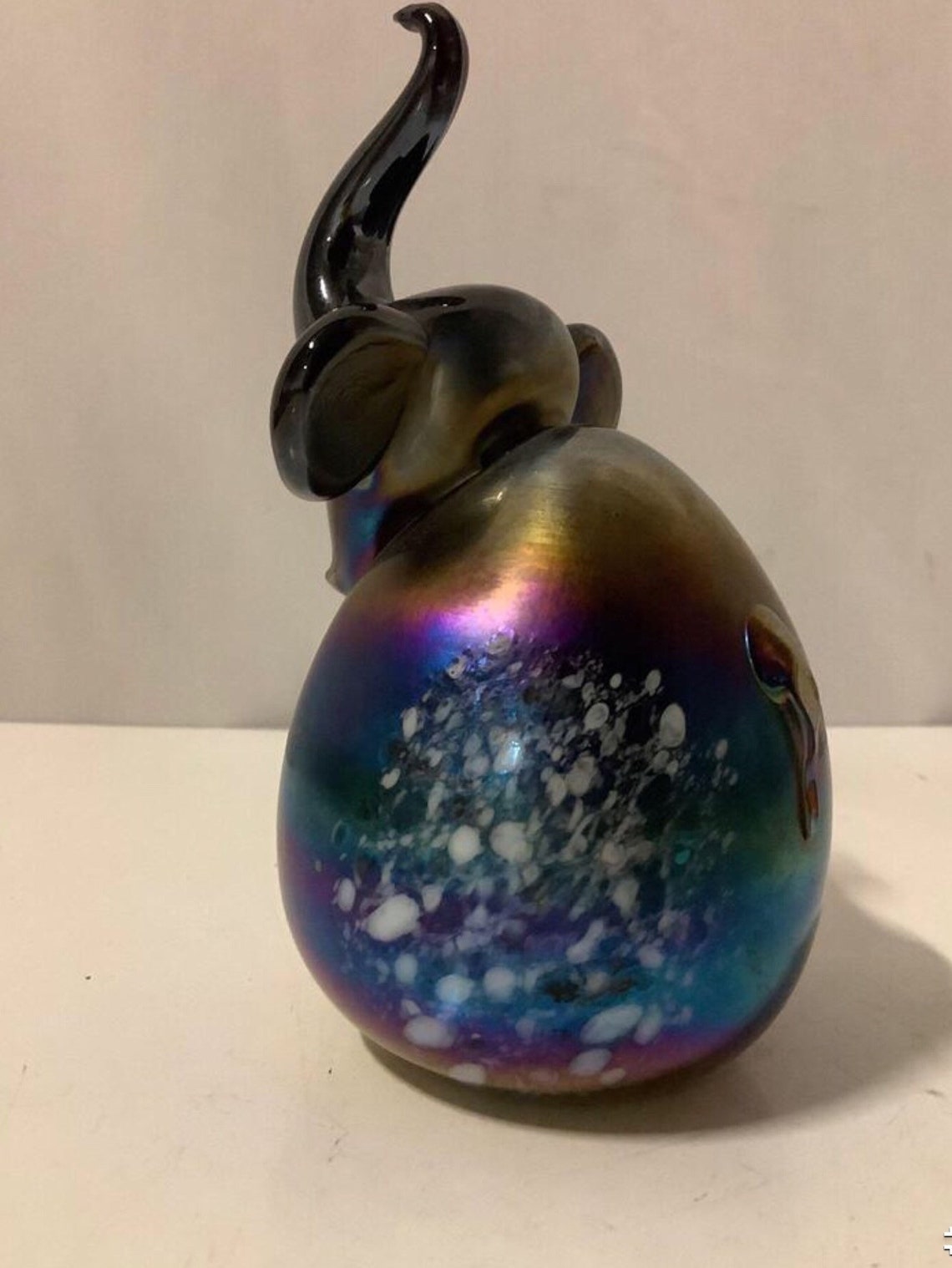 Penco Iridescent Art Glass Elephant | Etsy