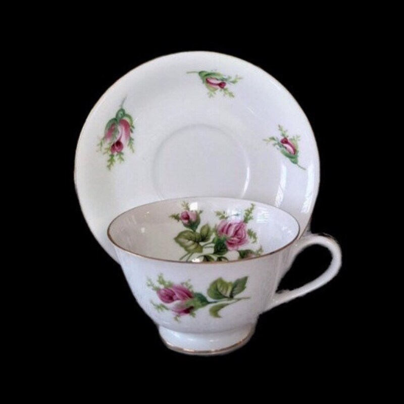 Rosebud Tea Cups - Etsy
