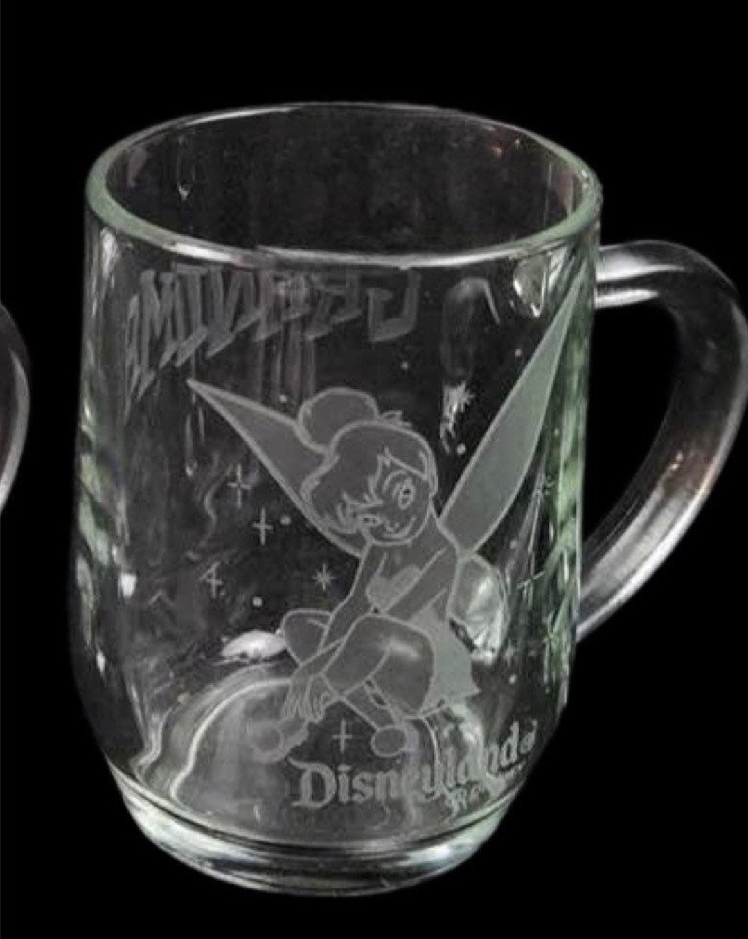Disneyland Disney Tinkerbell Mug Drinking Glass Grandma Present - Etsy