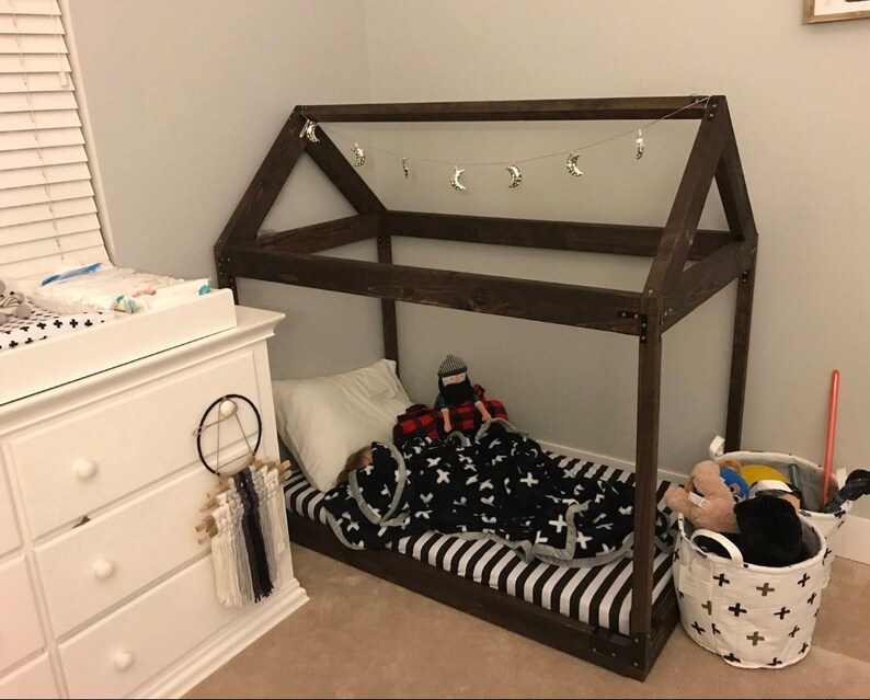 Industrial Farmhouse Rustic Toddler Bed - Etsy