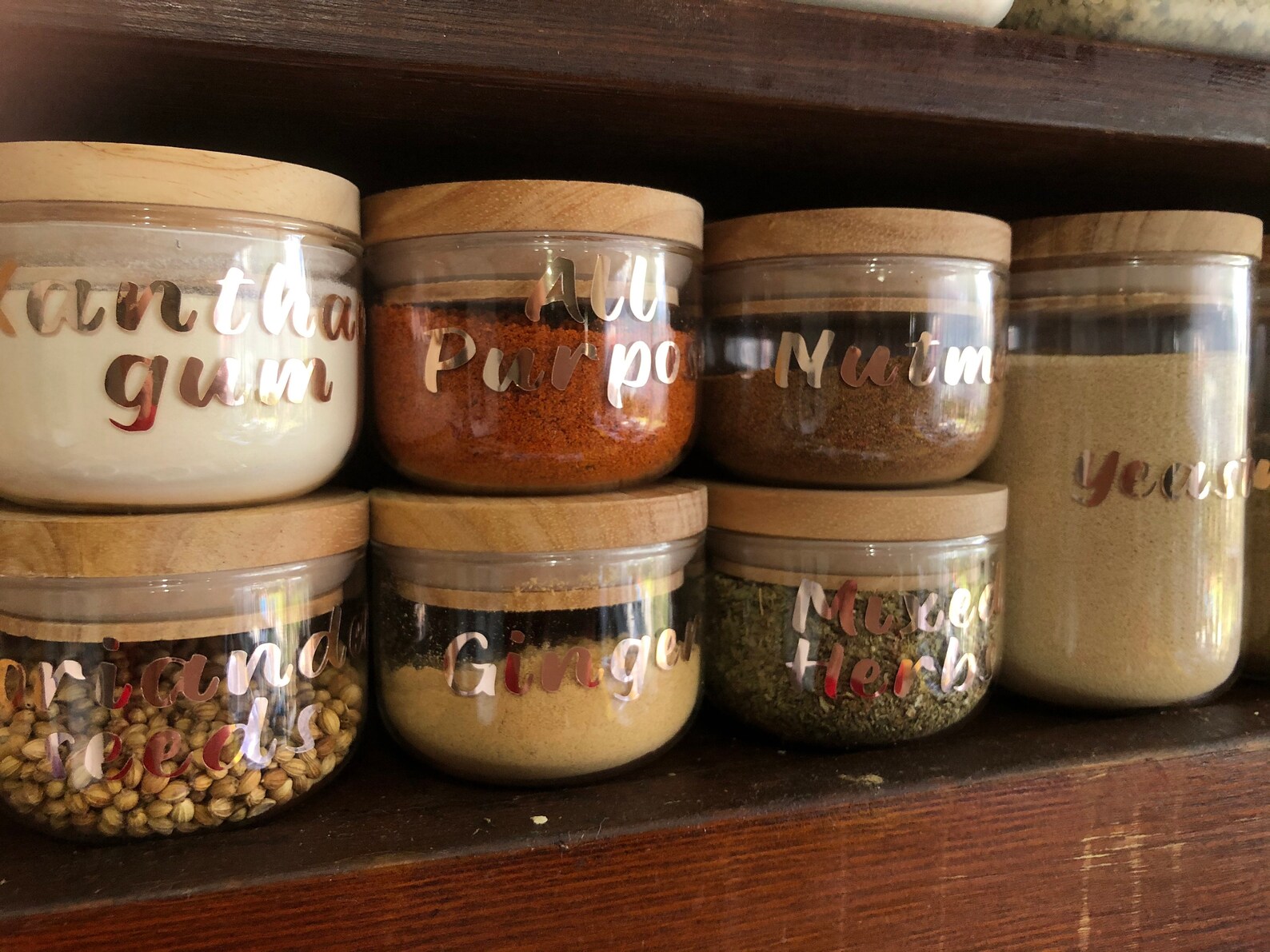 Spice Jar Many Colours and Fonts Custom Labels - Etsy