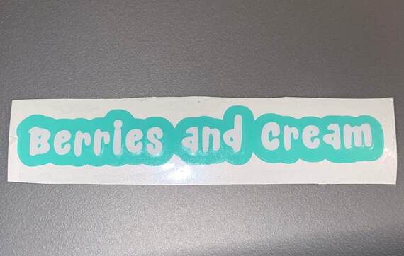 Berries and Cream Decal | Etsy