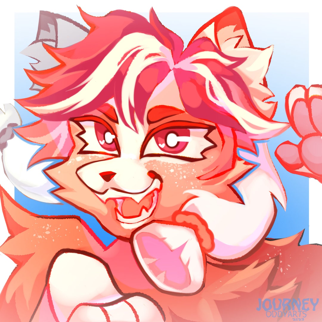 Detailed Furry Profile Pictureicon Commission Custom Digital Etsy