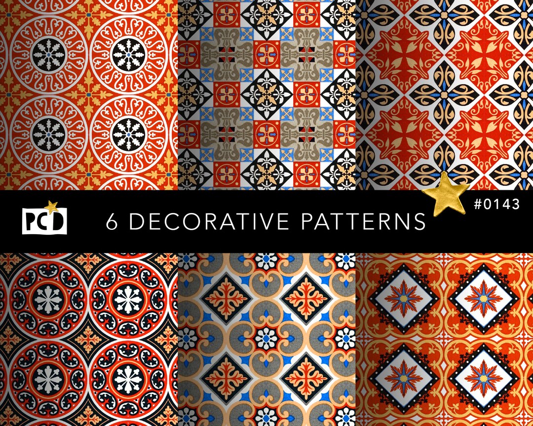 Vintage Scrapbook Printable Paper Old Medieval Endpaper Pattern ...