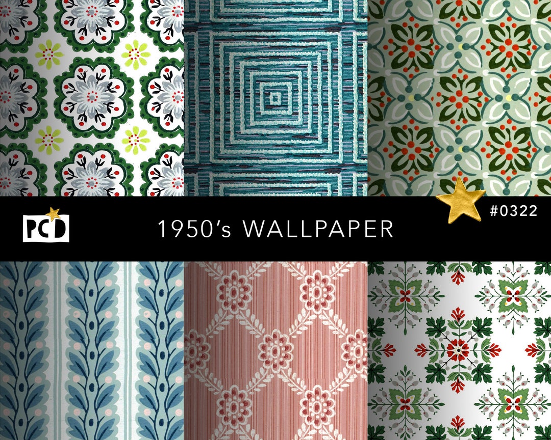 Vintage Scrapbook Printable Paper | Old Wallpaper Pattern | Seamless ...