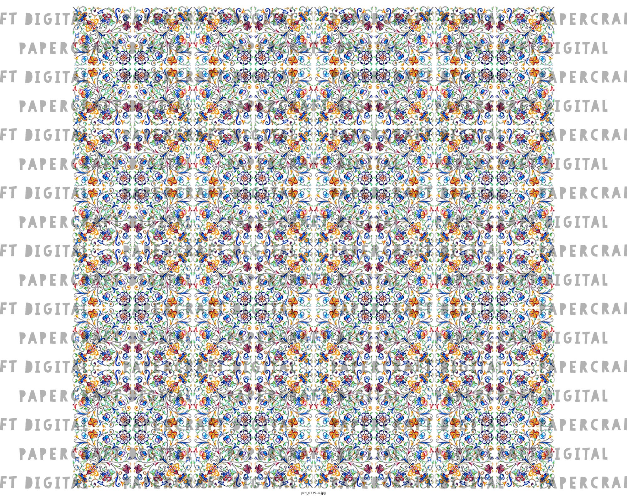 Vintage Scrapbook Printable Paper Old Ornamental Pattern - Etsy