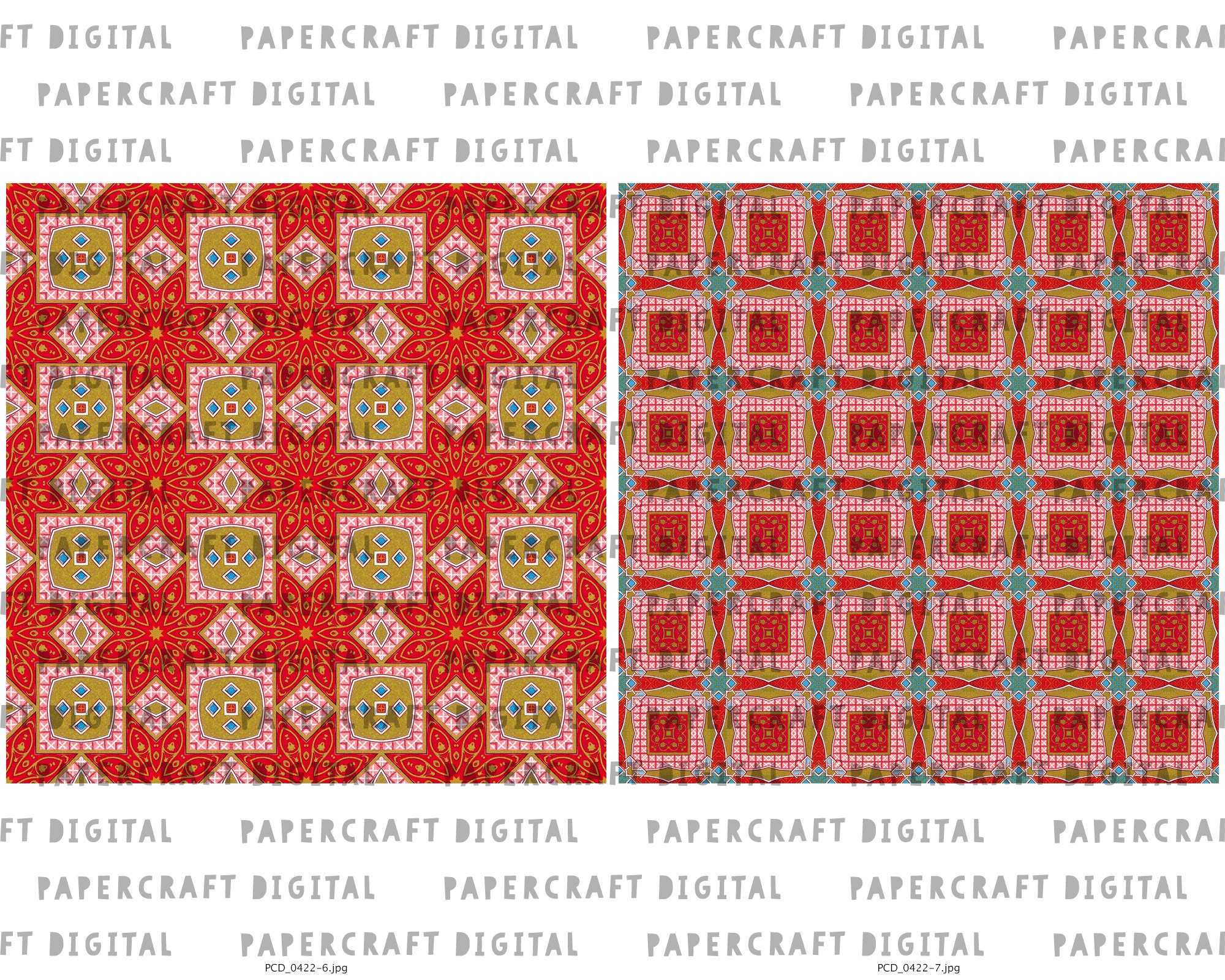 Decorative Ornamental Patterns Printable Craft Papers - Etsy