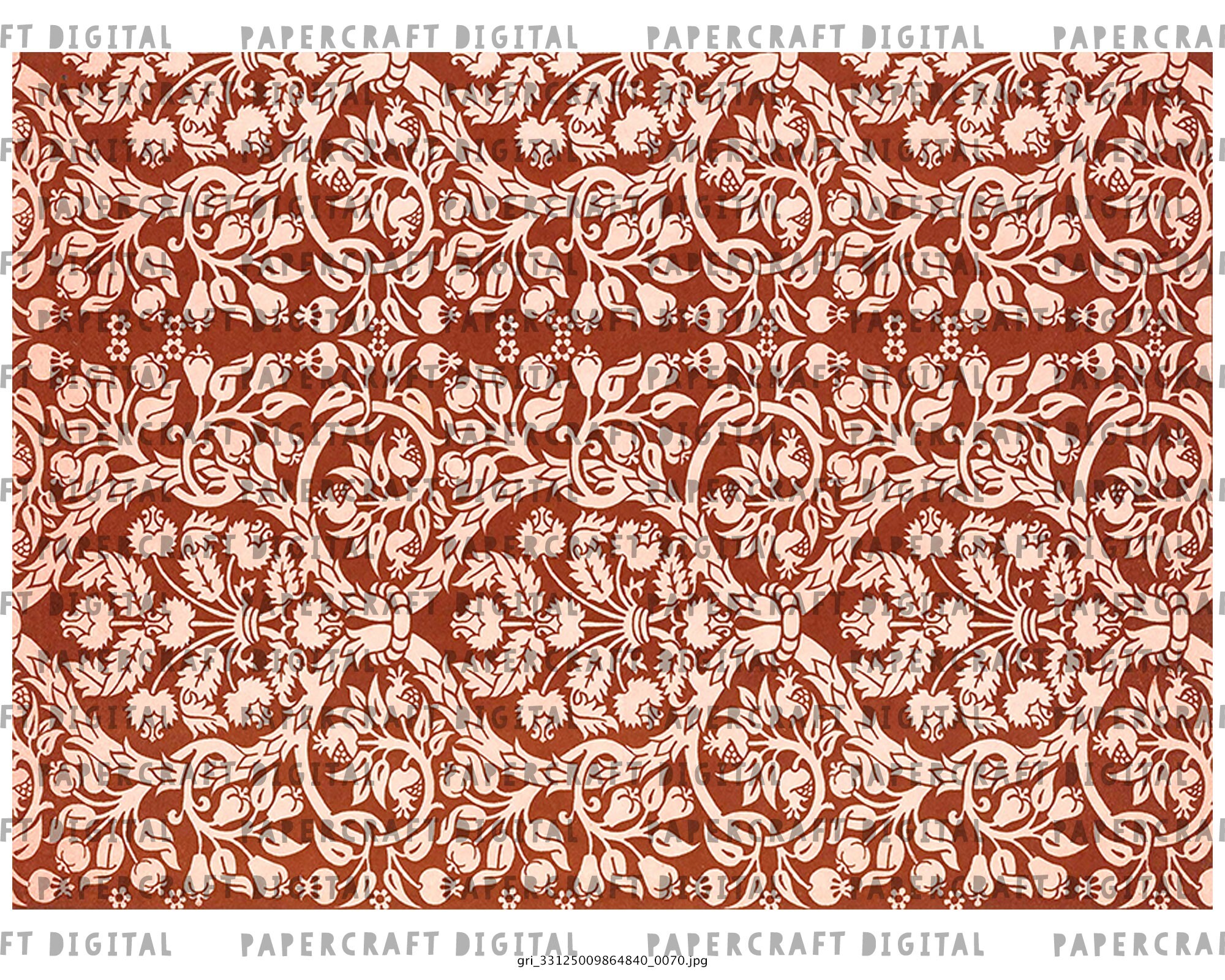 Vintage Scrapbook Printable Paper Old Italian Pattern Seamless ...